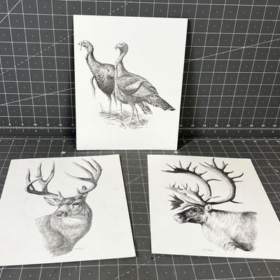 Leon Parsons Wildlife Prints (3) | EstateSales.org