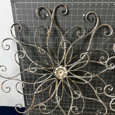 2 Wrought Iron Rosettes, NEW | EstateSales.org