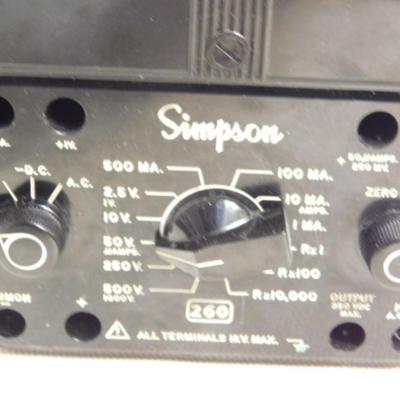 Simpson Model 260 Voltmeter | EstateSales.org