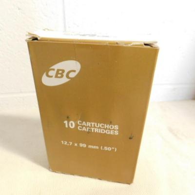 10 Boxes Magtech/CBC .50 BMG 649 Grain FMJ 10 Round Box | EstateSales.org