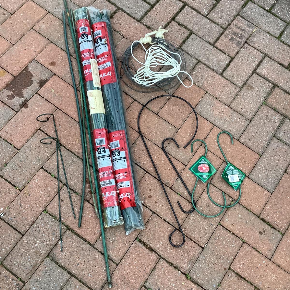8471 Lot of Misc. Garden Hooks and Stakes | EstateSales.org