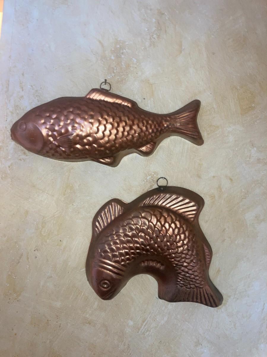 Copper fish molds | EstateSales.org