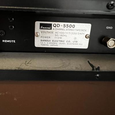 Sansui QD-5500 4 Channel Stereo Tape Deck Reel to Reel | EstateSales.org