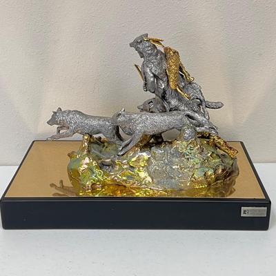 MICHAEL RICKER ~ Limited Edition ~ “Running With Wolves” Pewter ...
