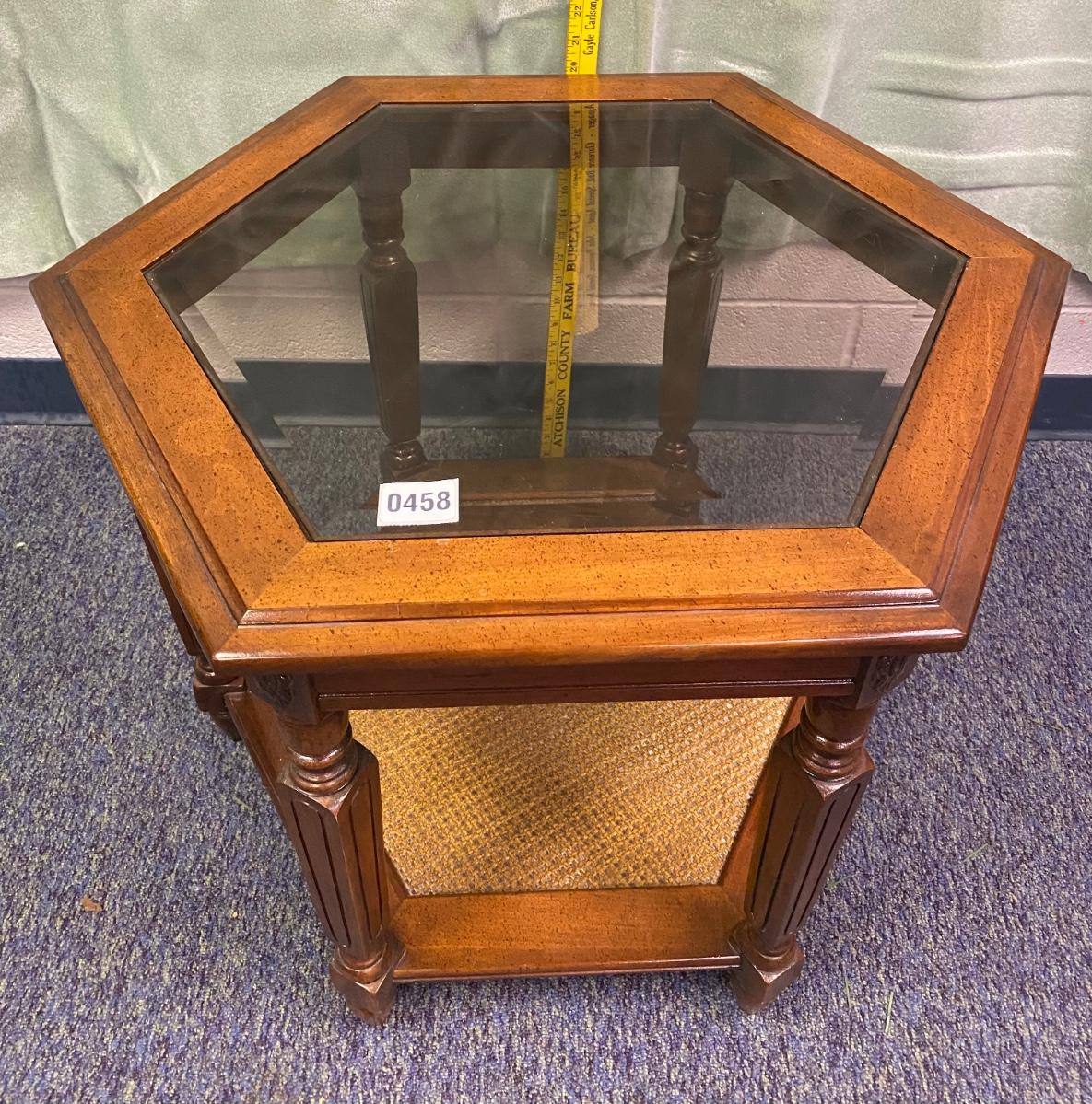 Vintage Hexagonal End Table | EstateSales.org