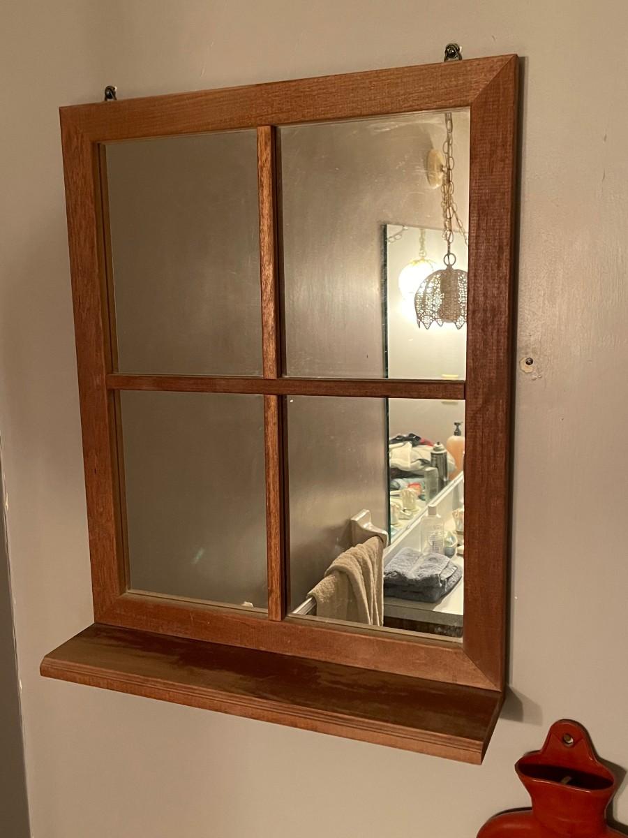 Hall Mirror made from old window | EstateSales.org