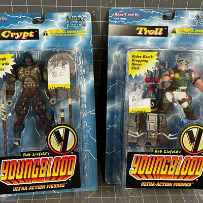 YOUNG BLOOD Action Figures NEW on the Card (2) | EstateSales.org