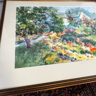 Nancy Lund Watercolor "Kaysville Home" | EstateSales.org
