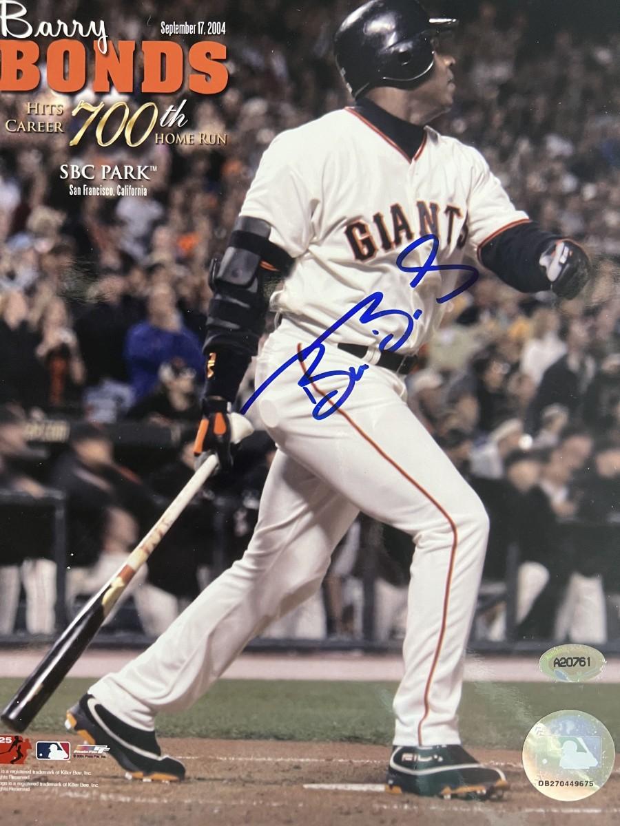 Barry Bonds signed photo. GFA authenticated | EstateSales.org
