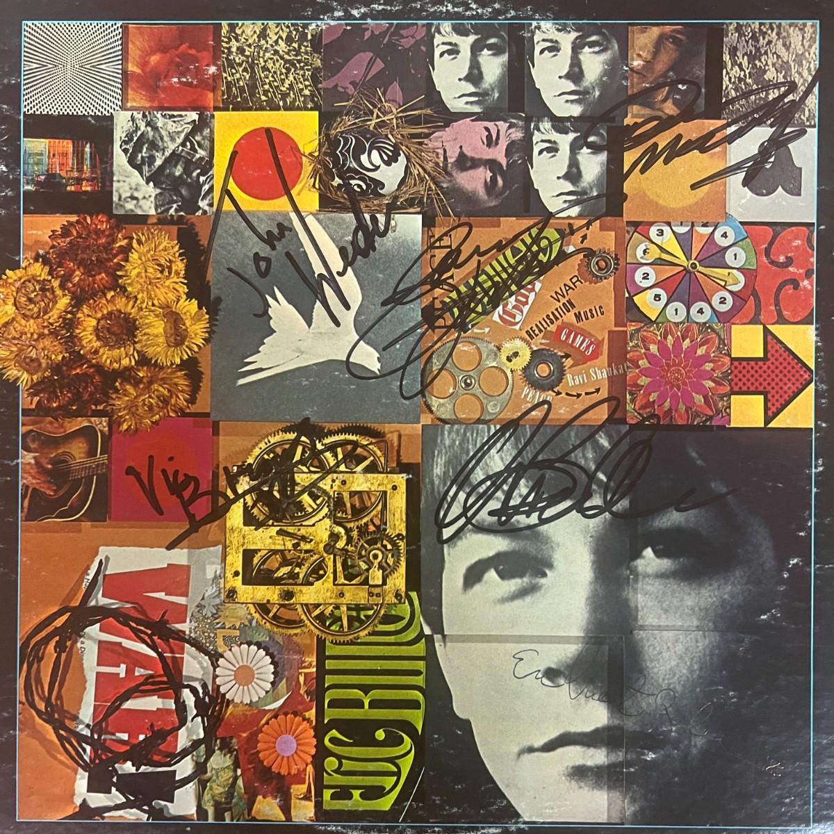 Eric Burdon & The Animals Signed The Twain Shall Meet Vinyl LP Jacket ...