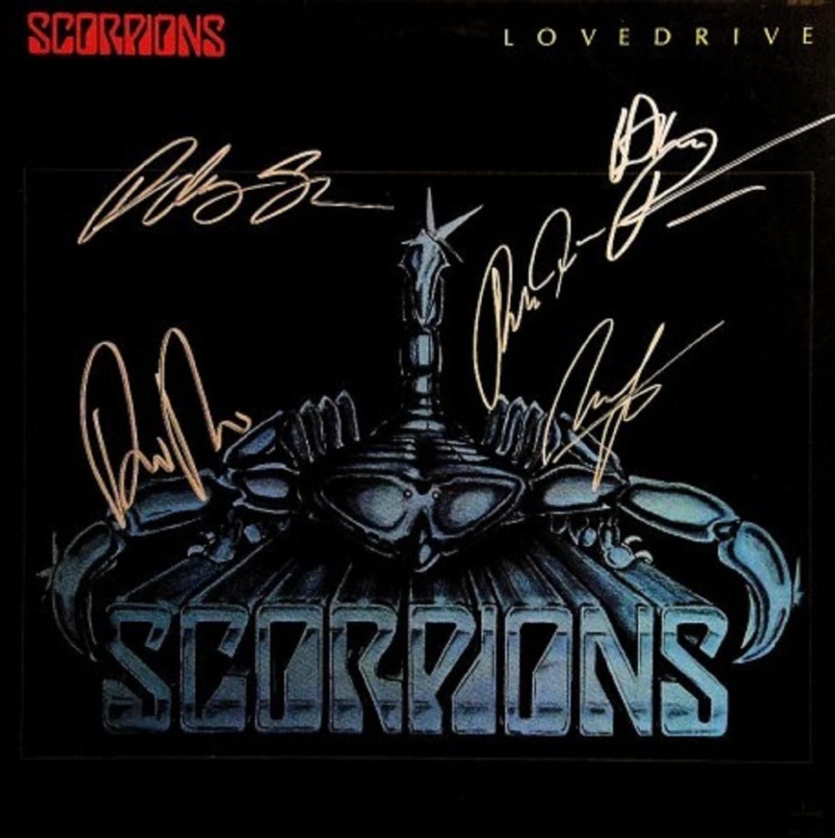 Scorpions signed "Lovedrive" album | EstateSales.org