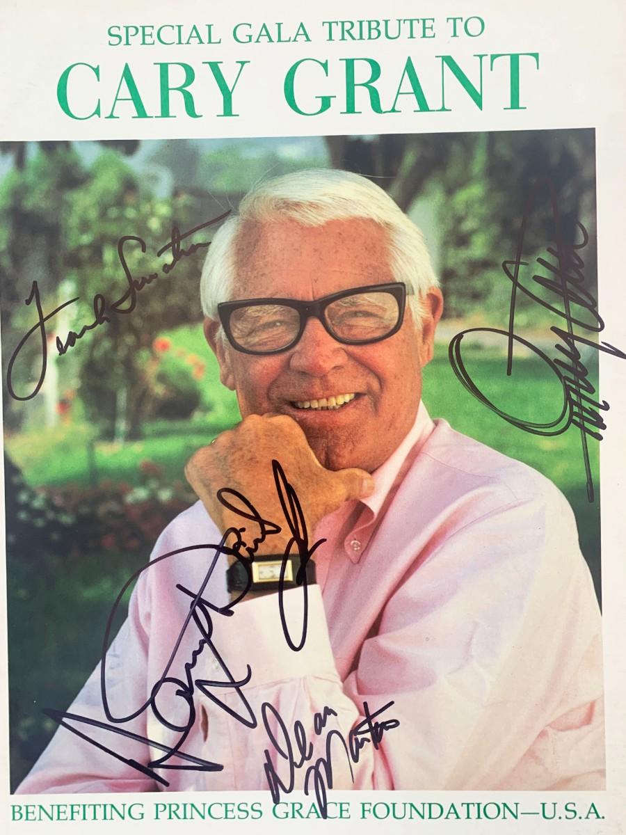 Cary Grant Signed Memorial Tribute Program | EstateSales.org
