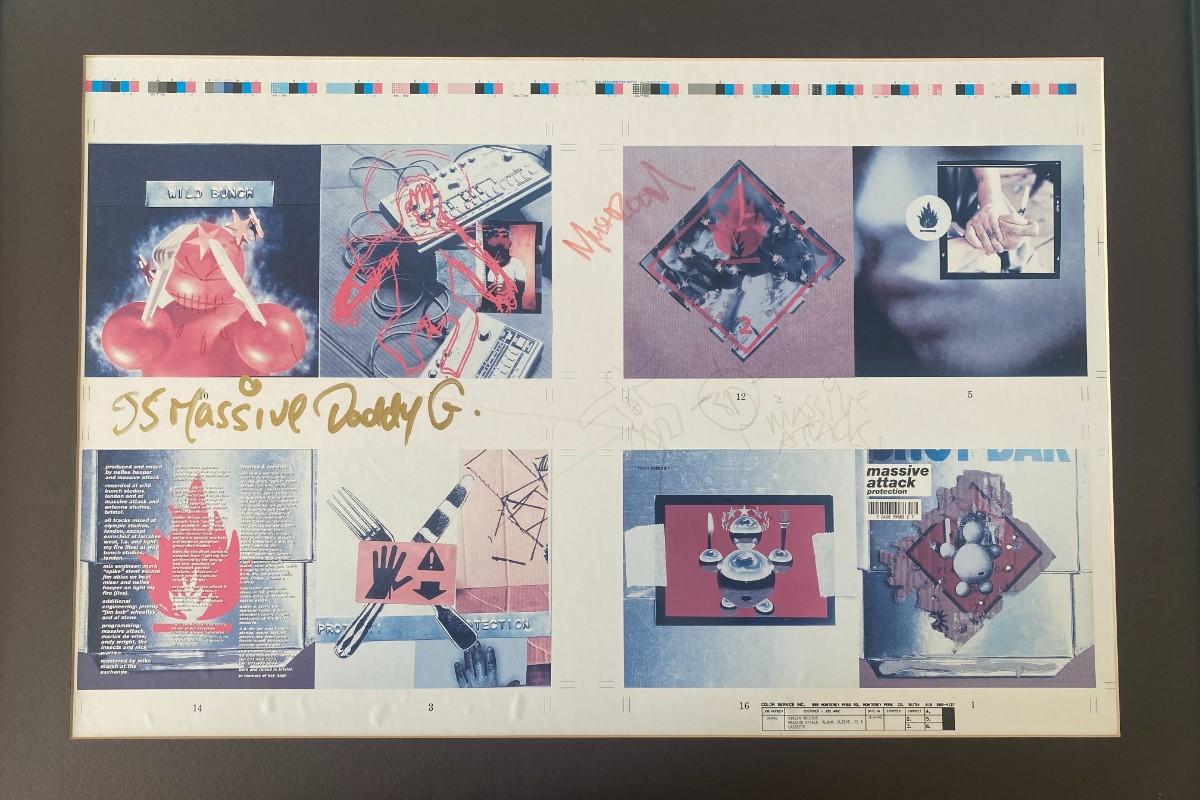 Massive Attack signed album printer's proof | EstateSales.org
