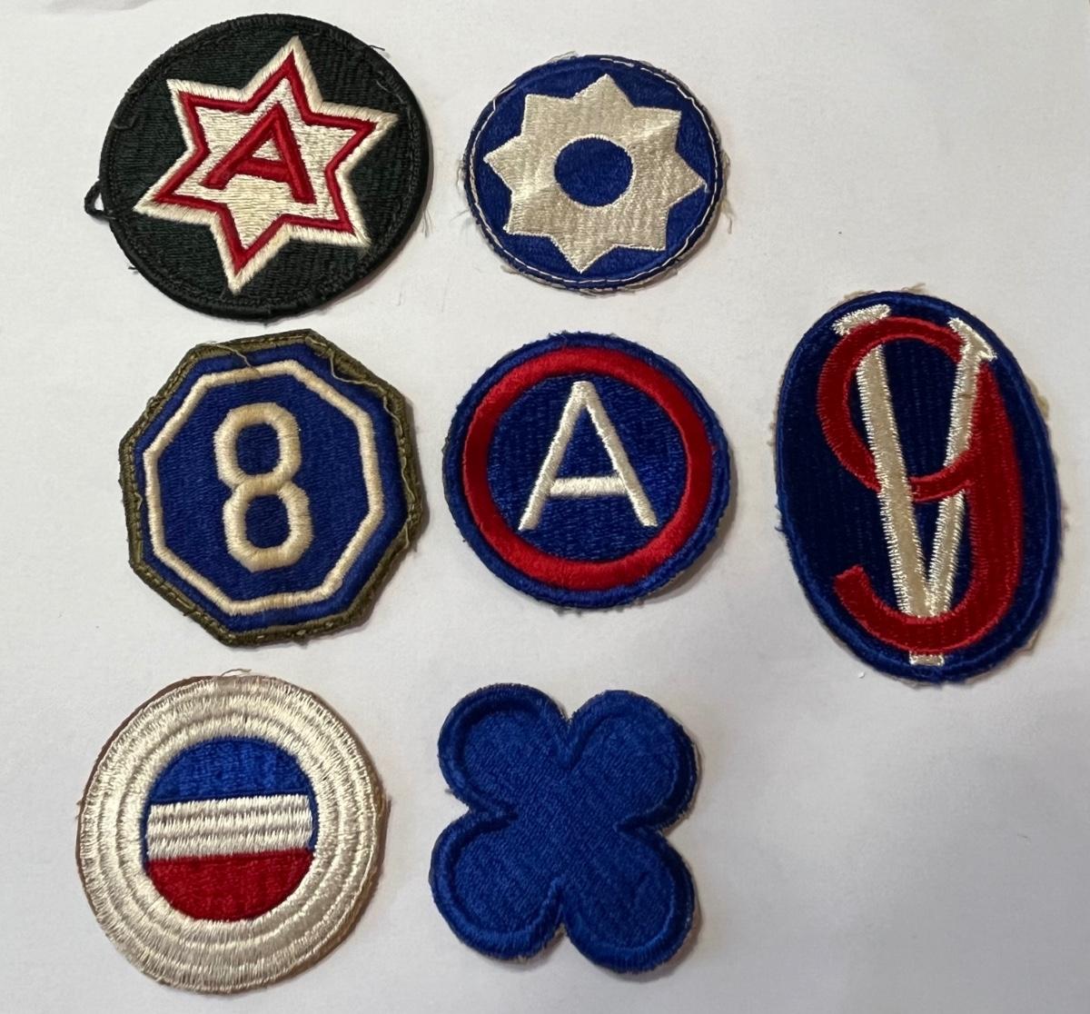 7 VINTAGE INFANTRY DIVISION INSIGNIAS | EstateSales.org