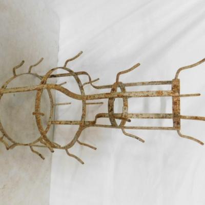 Vintage Metal Frame Bottle Drying Rack | EstateSales.org