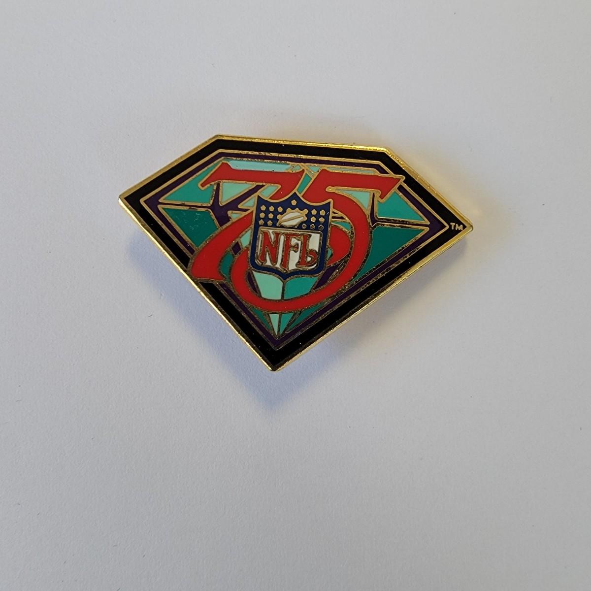 NFL 75 Year Anniversary Pin | EstateSales.org