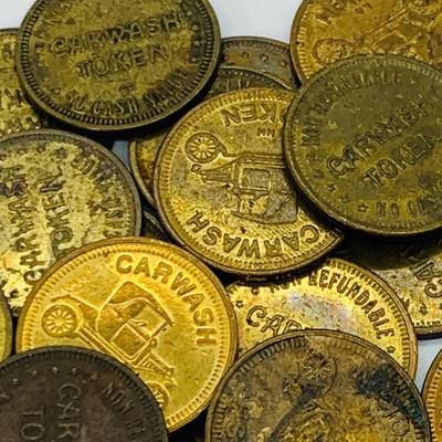 LOT 71R: Vintage Tokens: Cash Wash, BMC, Denver Colorado, Brass Freedom ...