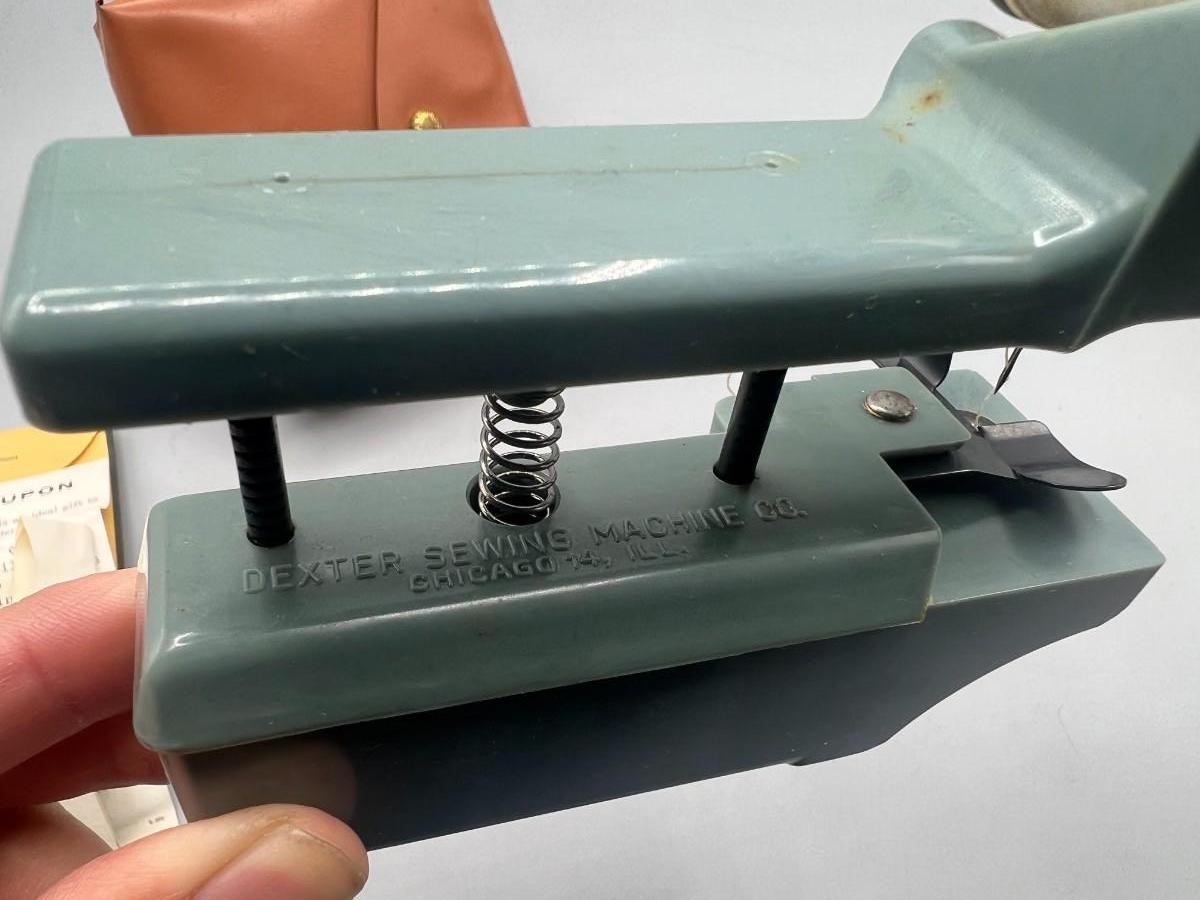Vintage The Dexter Handheld Sewing Crafting Machine with Instructions ...