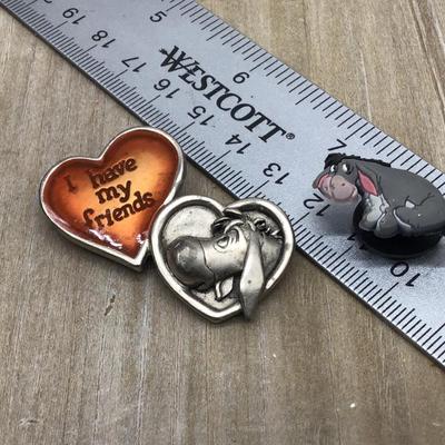 Vintage Disney Winnie The Pooh Eeyore "I Have My Friends" Brooch Pin ...