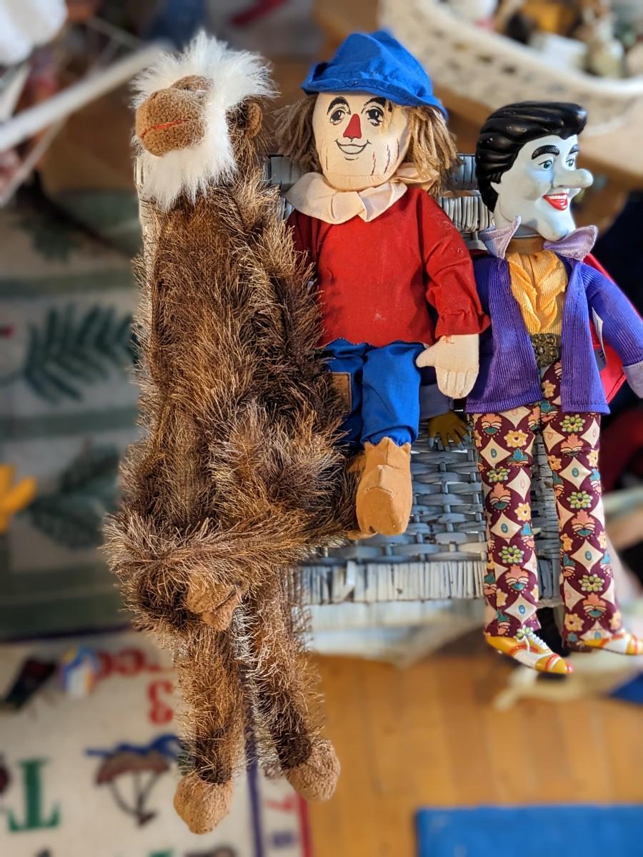 Vintage Bandai '97 FLABBER Beetleborgs, Wizard of Oz Scarecrow, Monkey ...