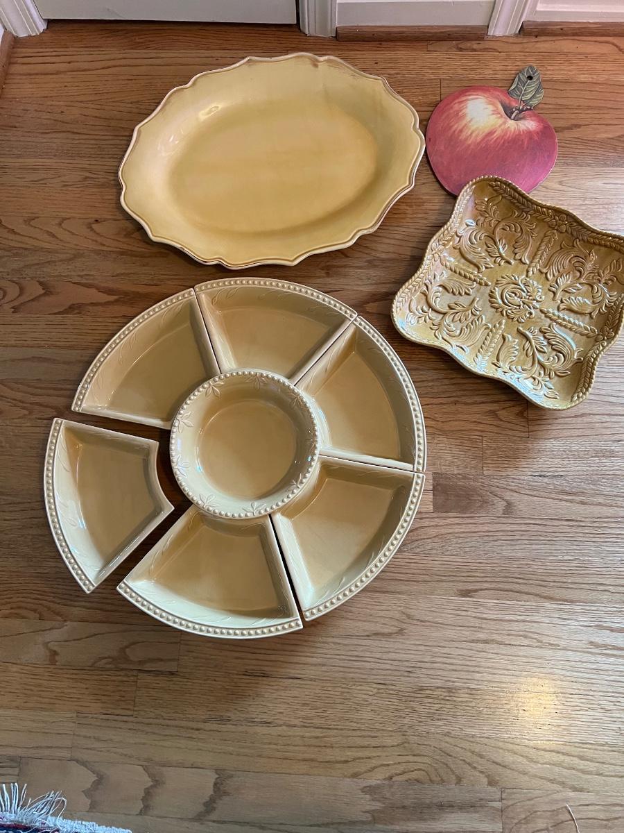 Lot of 11: Hand Painted 2002 Cermiche Toscane Platter, Debbie Segura ...