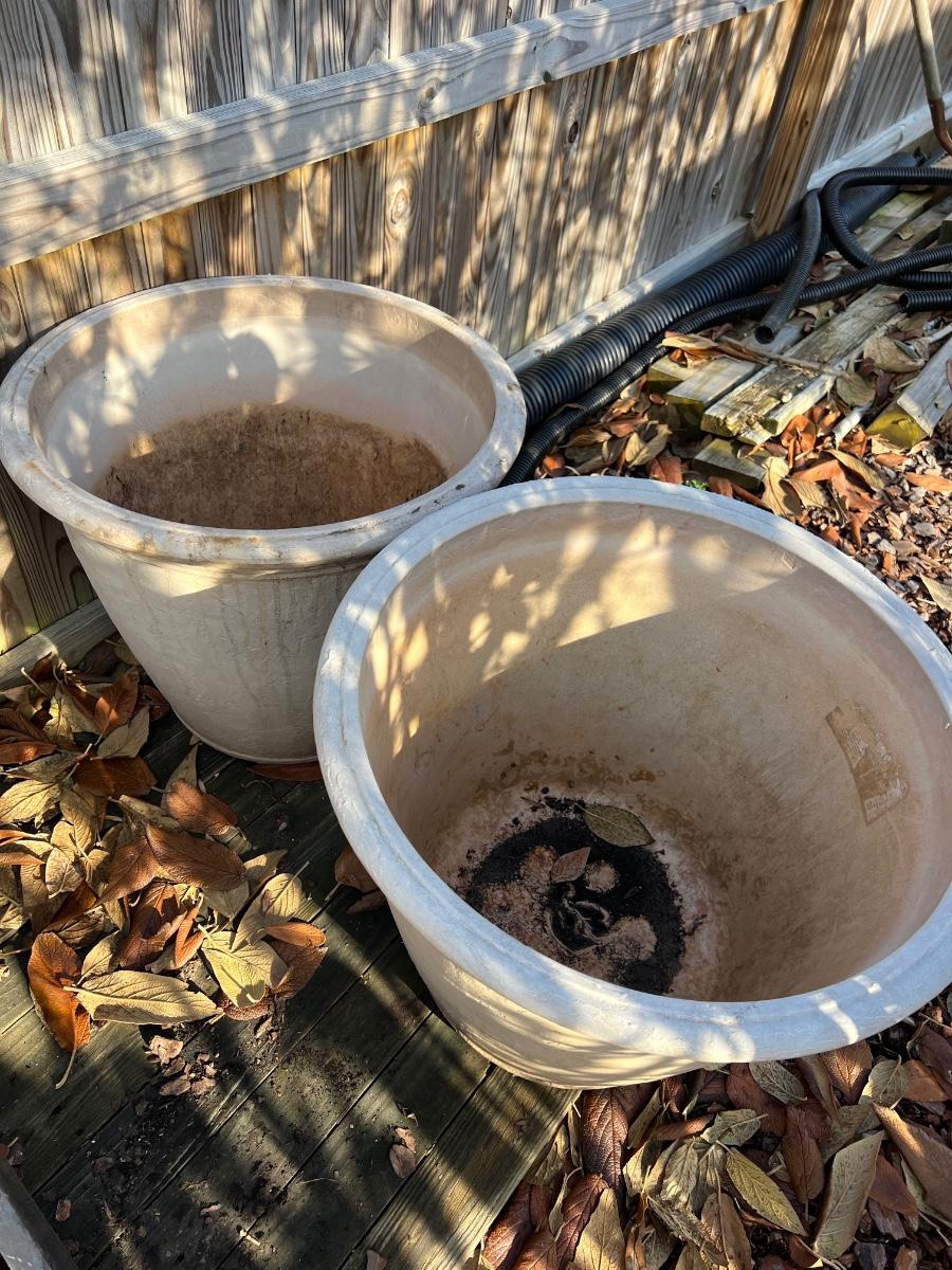 2 Large Flower Pots | EstateSales.org