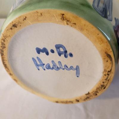 Signed M.A. Hadley Pottery Pitcher and Tea Pot (K-DW) | EstateSales.org