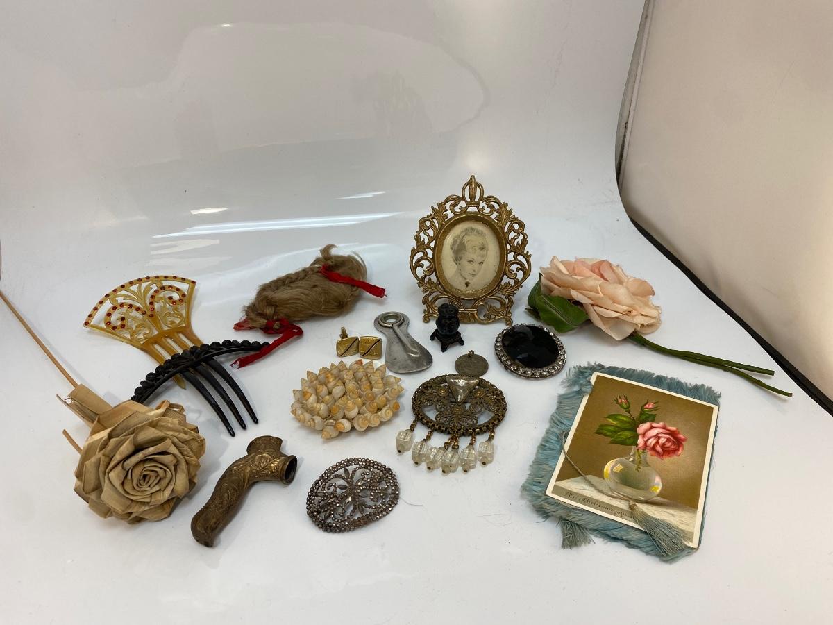 Mixed Random Lot of Vintage Antique Victorian Trinkets Jewelry ...
