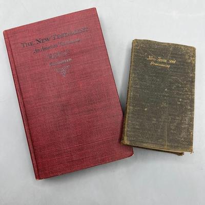Vintage Pair of Small Pocket Bibles The New Testament | EstateSales.org