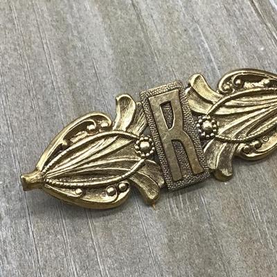 Vintage Monogram Pin | EstateSales.org