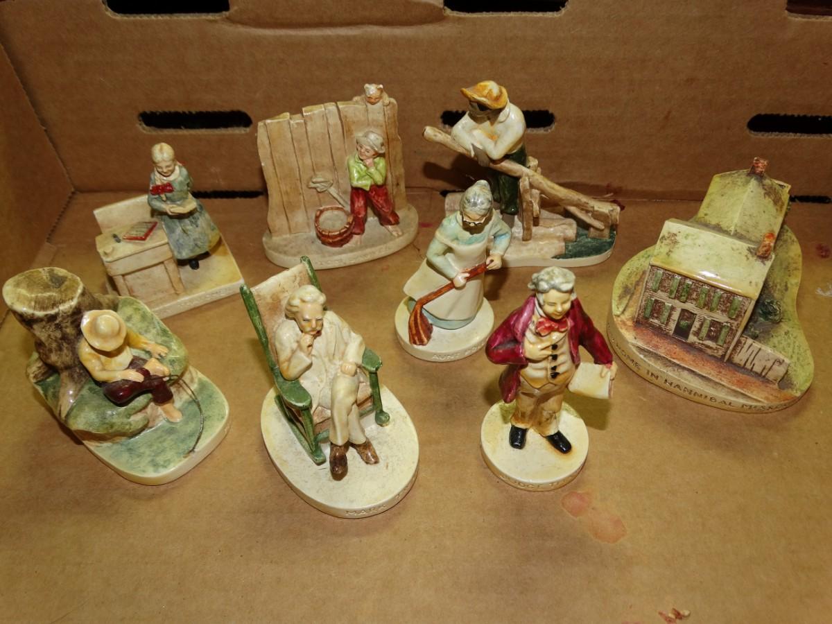 Sebastian Miniatures historic & literary figurines - Mark Twain, Huck ...