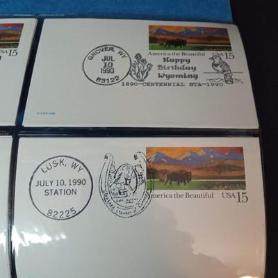 WYOMING FIRST DAY ISSUED POSTAGE STAMPS | EstateSales.org