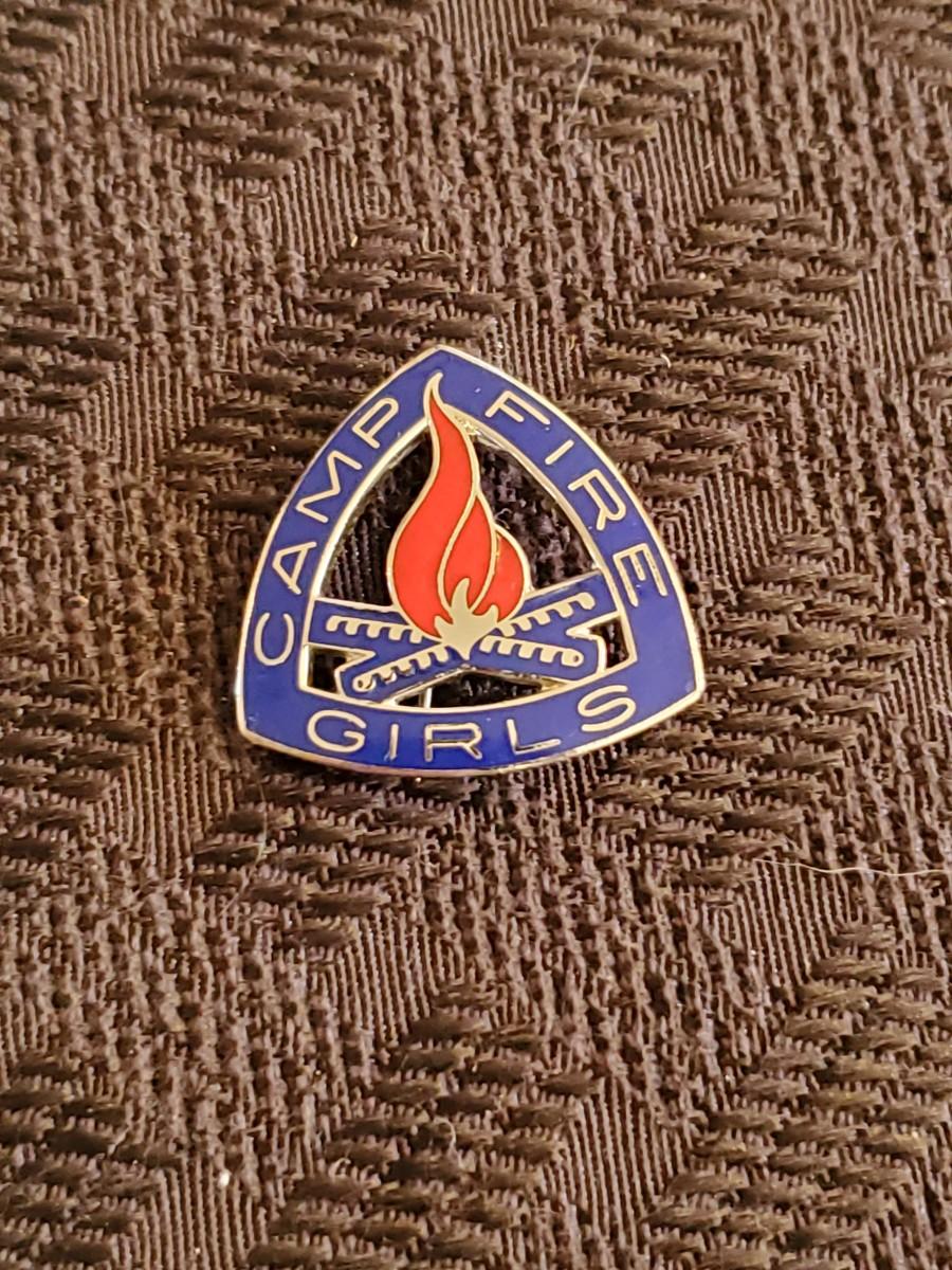 Vintage Camp Fire Girls Pin | EstateSales.org