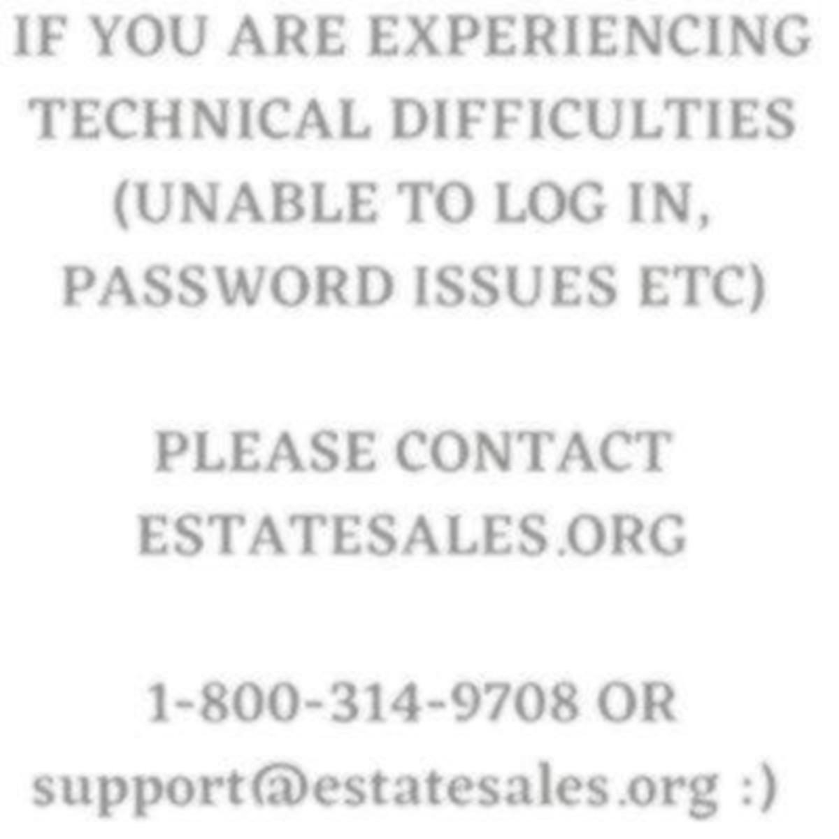 READ IF YOUR HAVING TECHNICAL ISSUES | EstateSales.org