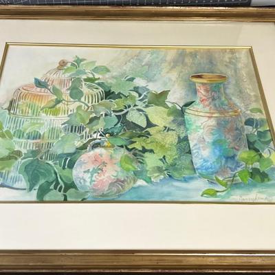 Framed Water Color by Nancy Lund | EstateSales.org