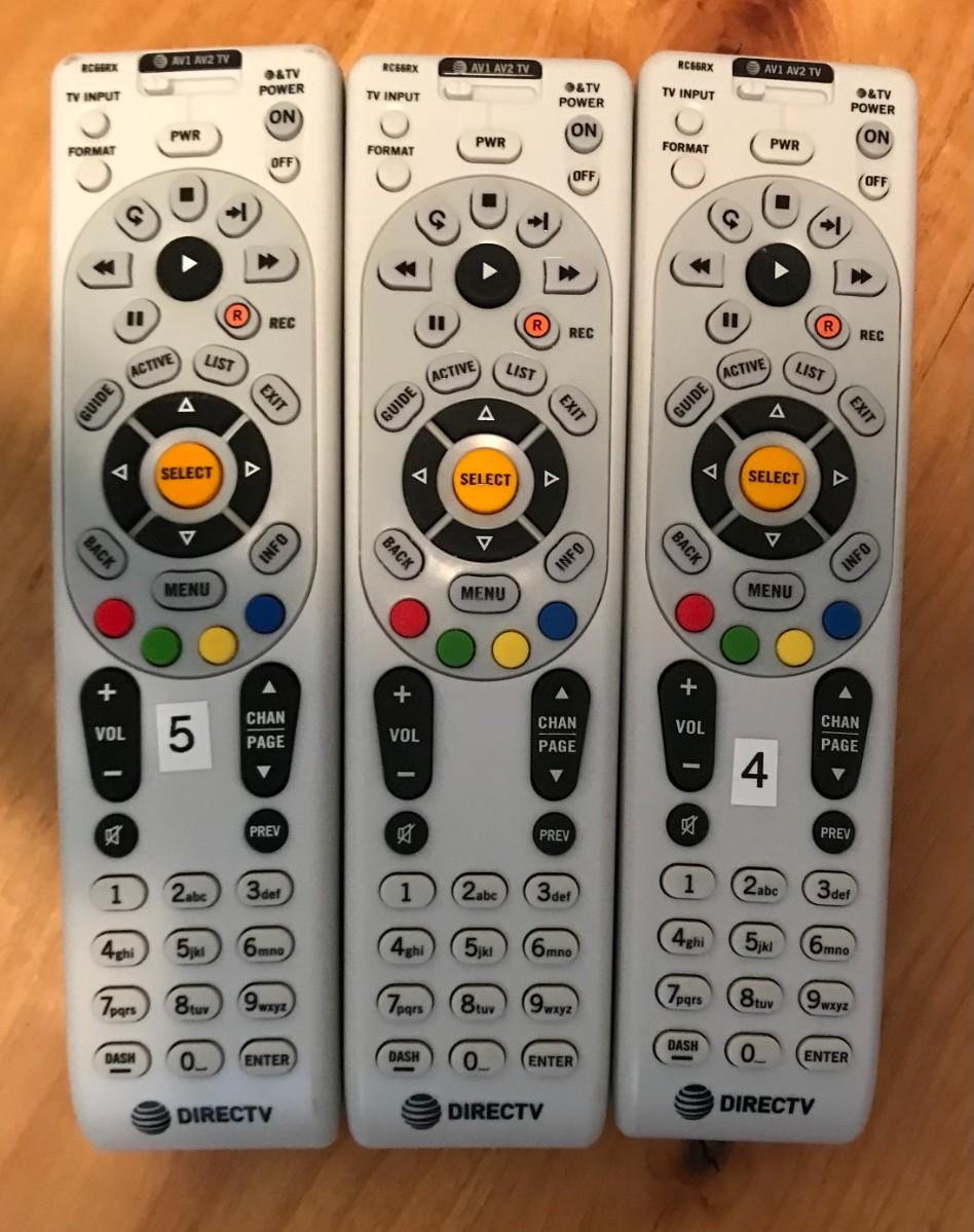Lot of 3 DirecTV Remotes | EstateSales.org