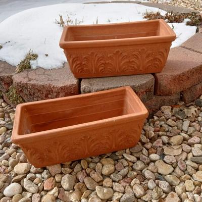 2 "MADE IN ITALY" TERRACOTTA PLANTERS | EstateSales.org