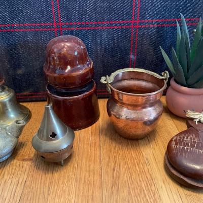 Bell, insulator, copper pot | EstateSales.org