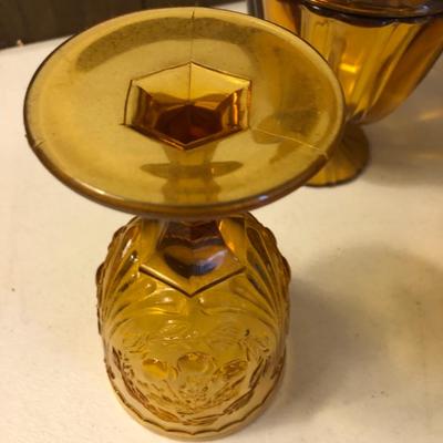 MCM Amber Glass Assortment | EstateSales.org