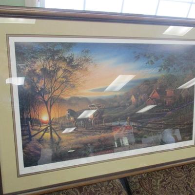 Terry Redlin Signed & Numbered "Morning Rounds" Artwork With COA ...