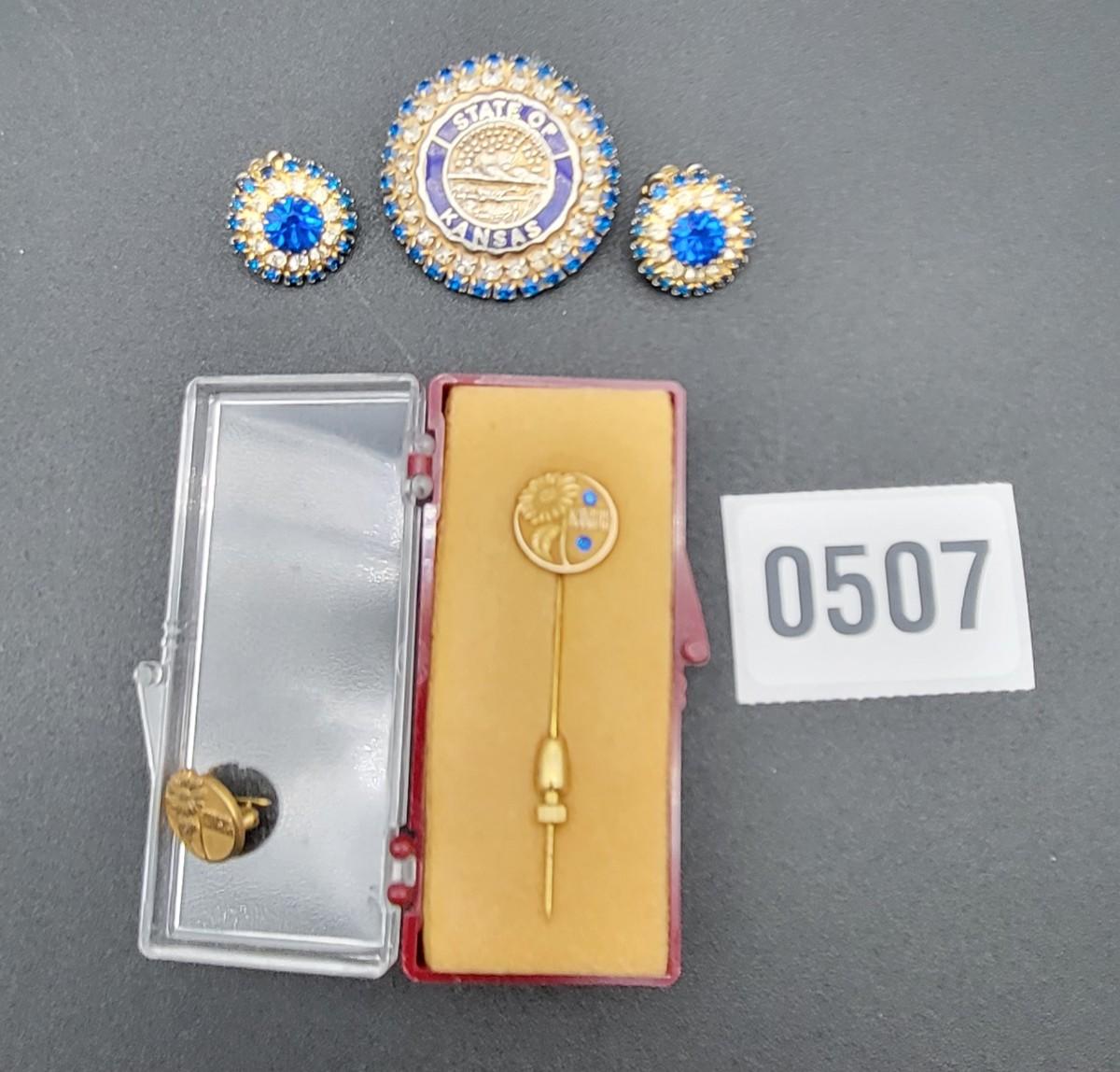 State of Kansas Lapel Pin Lot | EstateSales.org