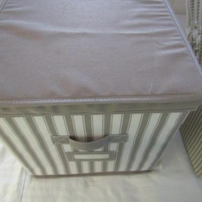 Set of Four Soft Side Storage Boxes with Lids (UA) | EstateSales.org