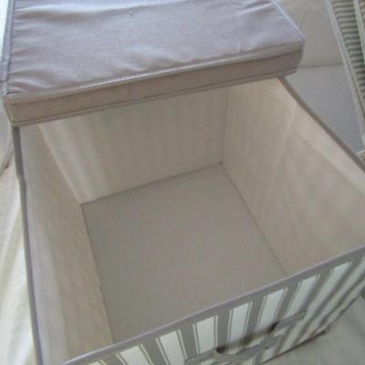 Set of Four Soft Side Storage Boxes with Lids (UA) | EstateSales.org