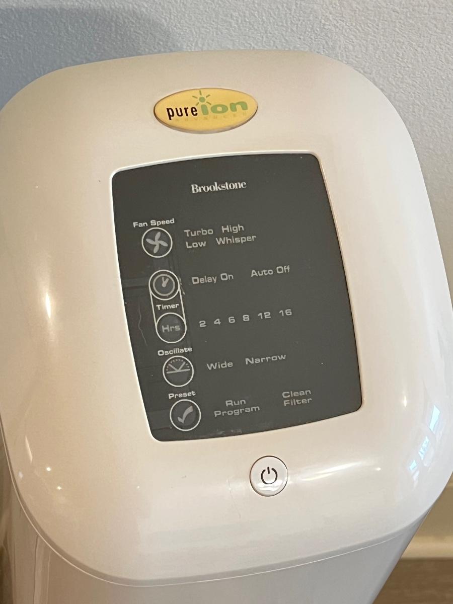 BROOKSTONE Pure ion Advanced Ionic Air Purifier