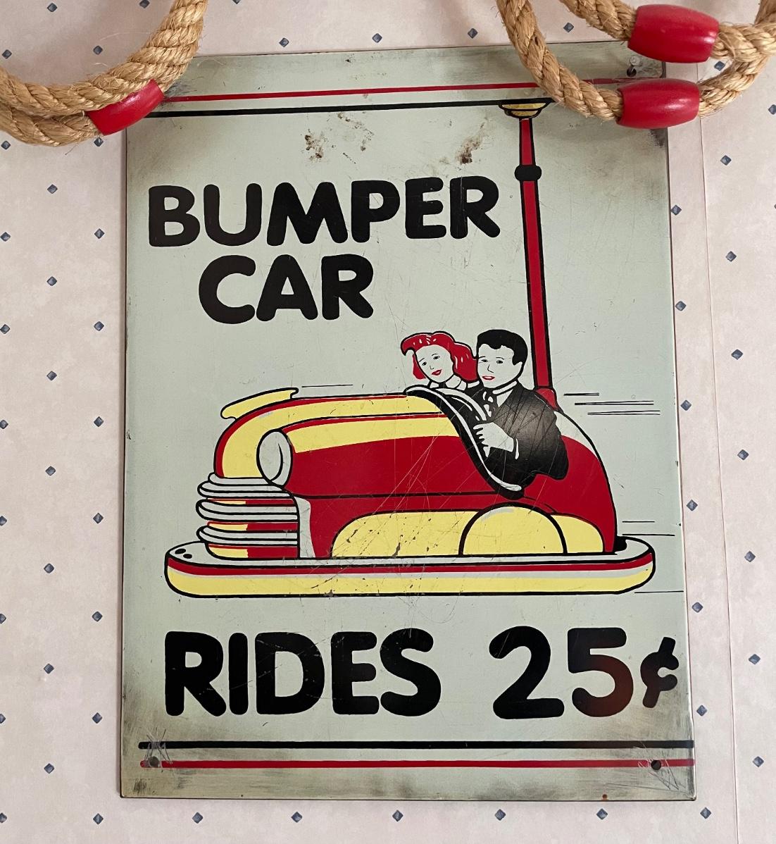 Bumper Cars Sign | EstateSales.org