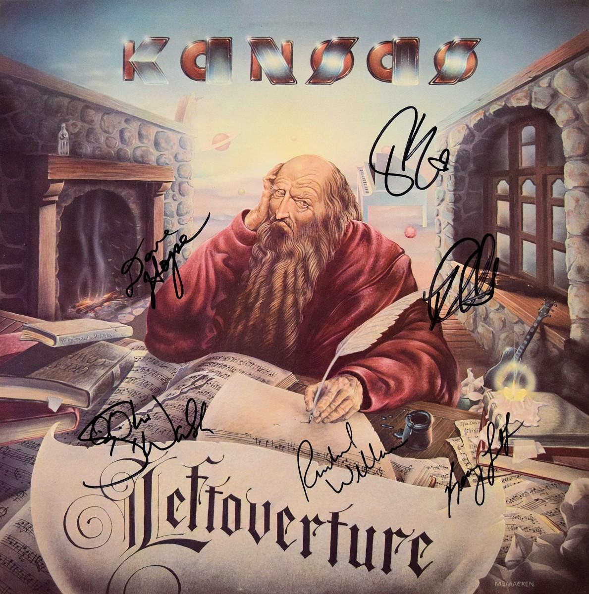 Kansas signed Leftoverture album | EstateSales.org