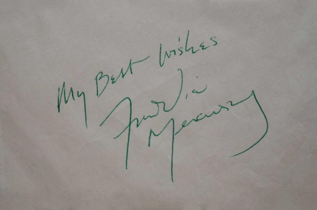 Freddie Mercury Signature Strip | EstateSales.org