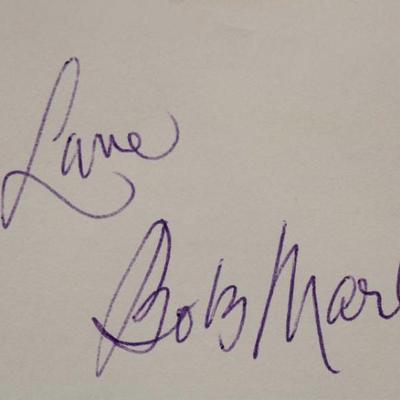 Bob Marley signature slip | EstateSales.org