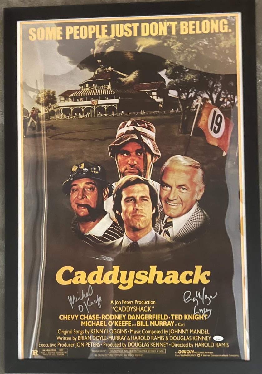 Caddyshack cast signed movie poster. JSA authenticated | EstateSales.org