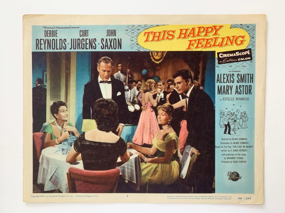 This Happy Feeling original 1958 vintage lobby card | EstateSales.org